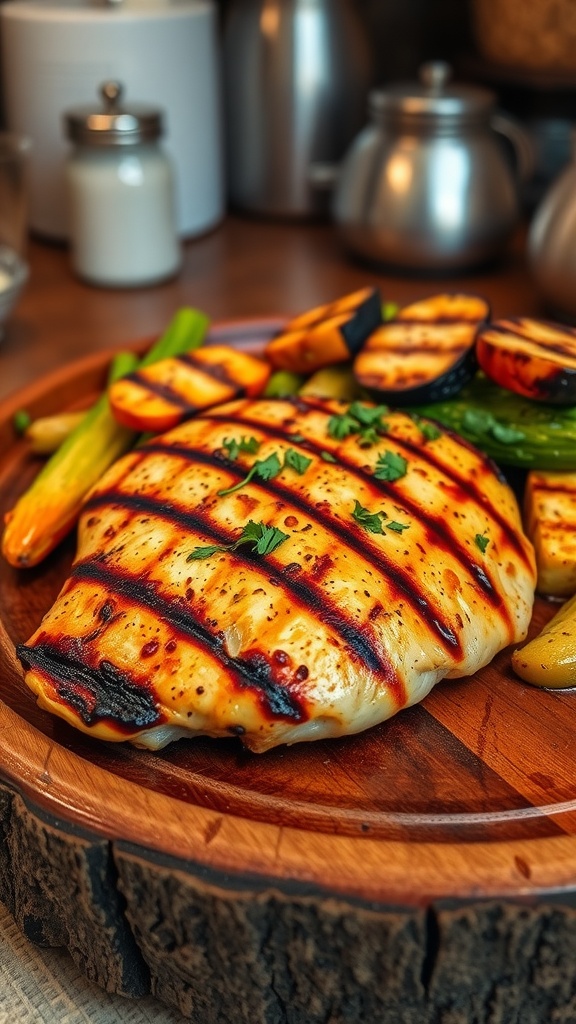 Delicious Grilled Chicken on a Grill Pan