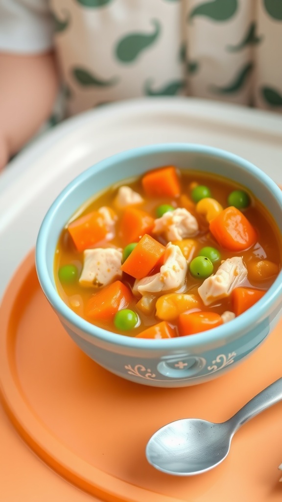 Simple Chicken and Vegetable Puree for 8-Month-Olds