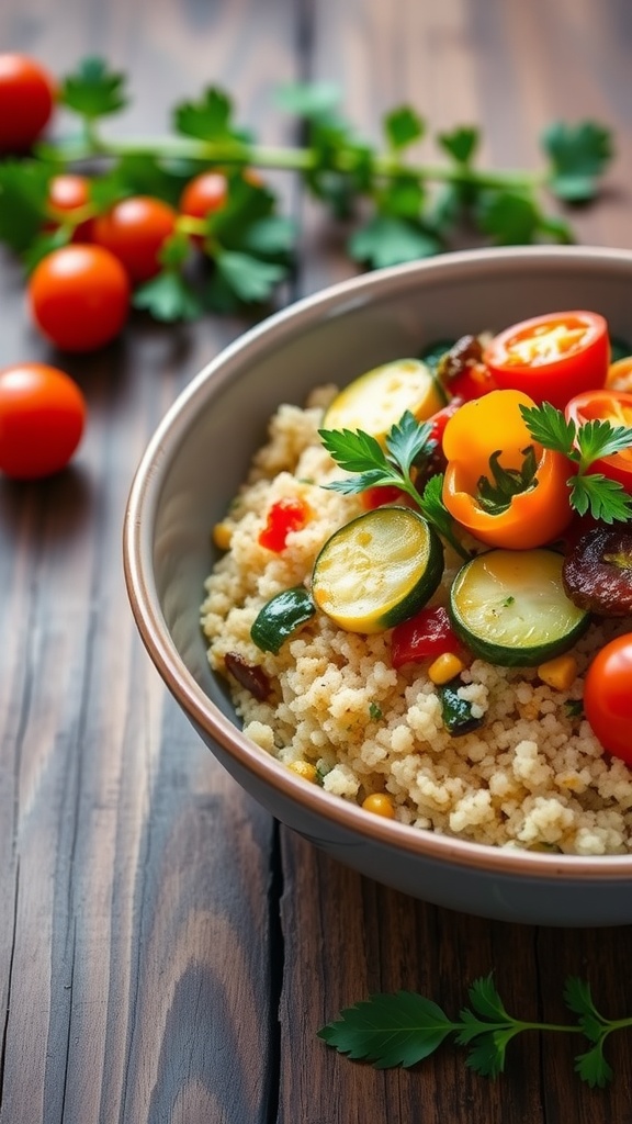 Nutritious Garlic Quinoa Bowl Recipe
