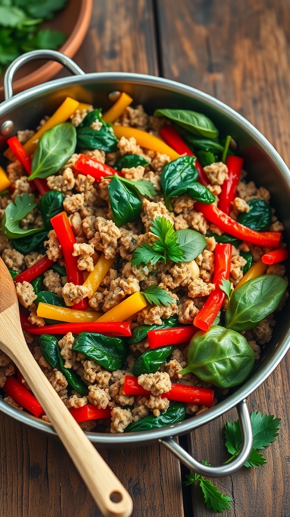 Lean and Green Ground Turkey Skillet Recipe