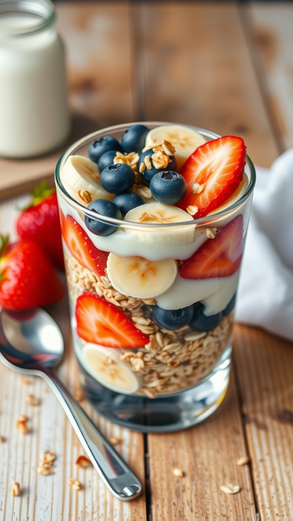 Creamy Yogurt and Oats Parfait Recipe