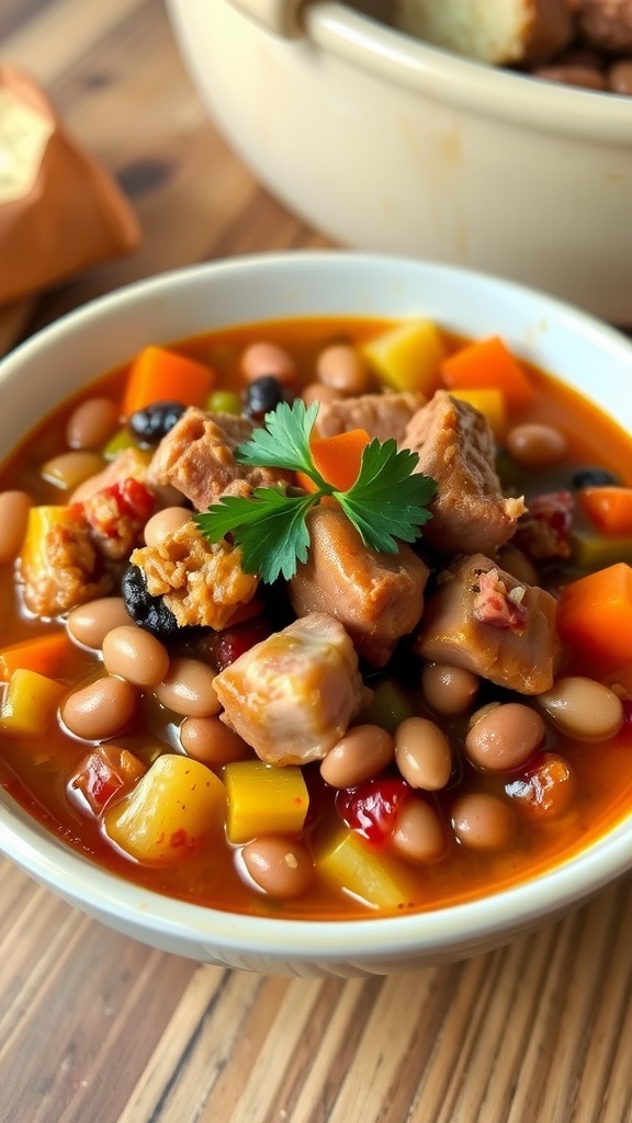 Slow-Cooked Ham Hock and Bean Stew Recipe
