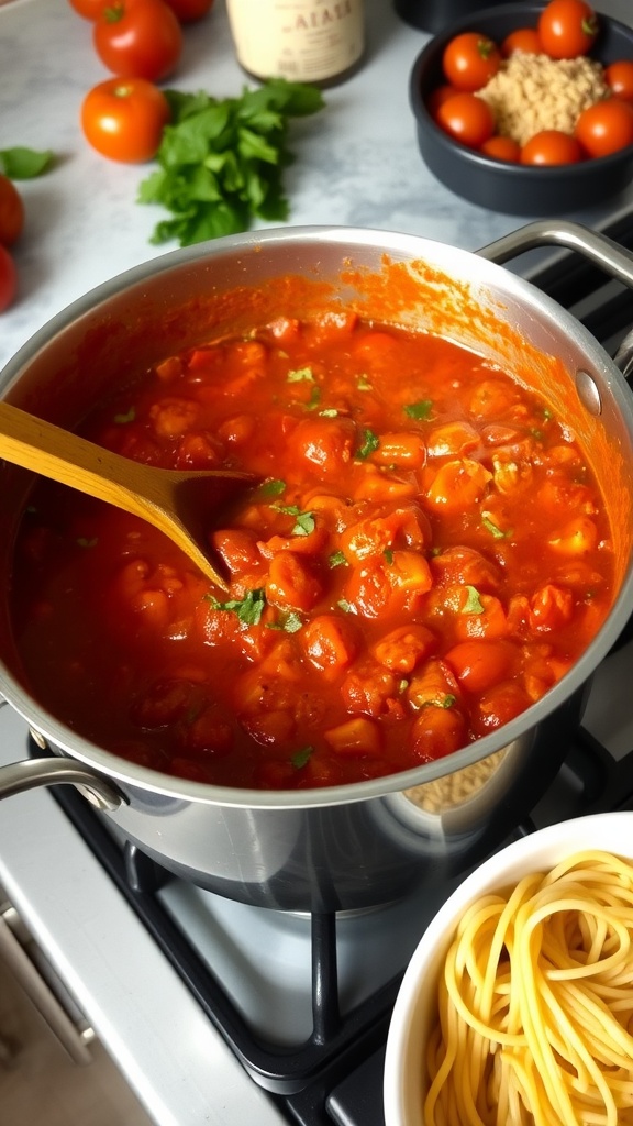 Large Batch Classic Spaghetti Sauce Recipe for 75 People