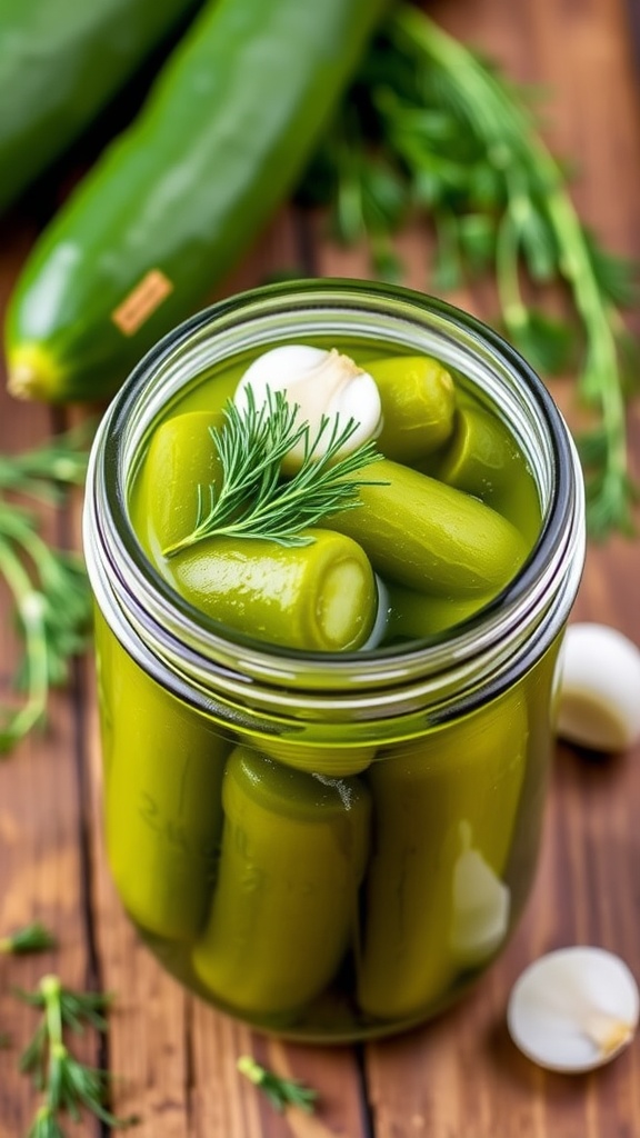 Crispy Garlic Dill Pickles Recipe