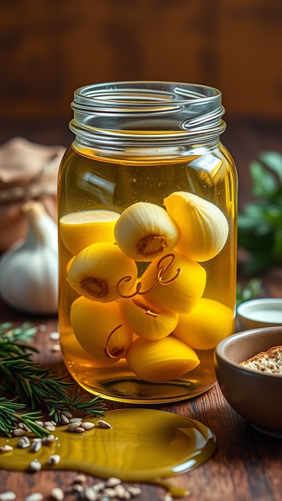8-Day Garlic Infused Olive Oil Recipe