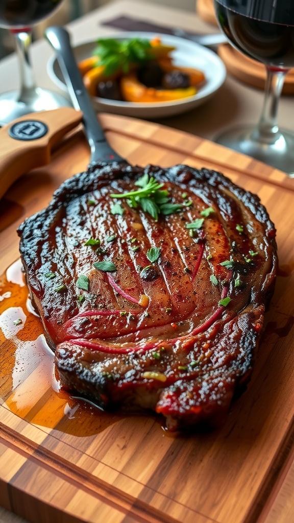 Perfectly Cooked 2-Inch Ribeye Steak in the Oven
