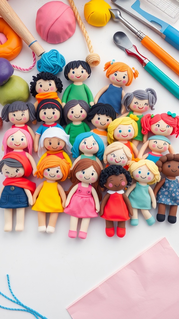Creative Dough Doll Craft Idea