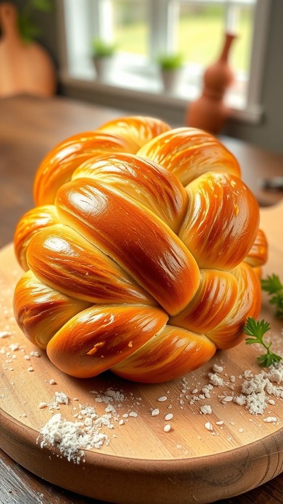Traditional 6-Strand Challah Bread Recipe