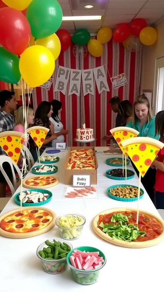Delicious Pizza-Themed Baby Shower Ideas