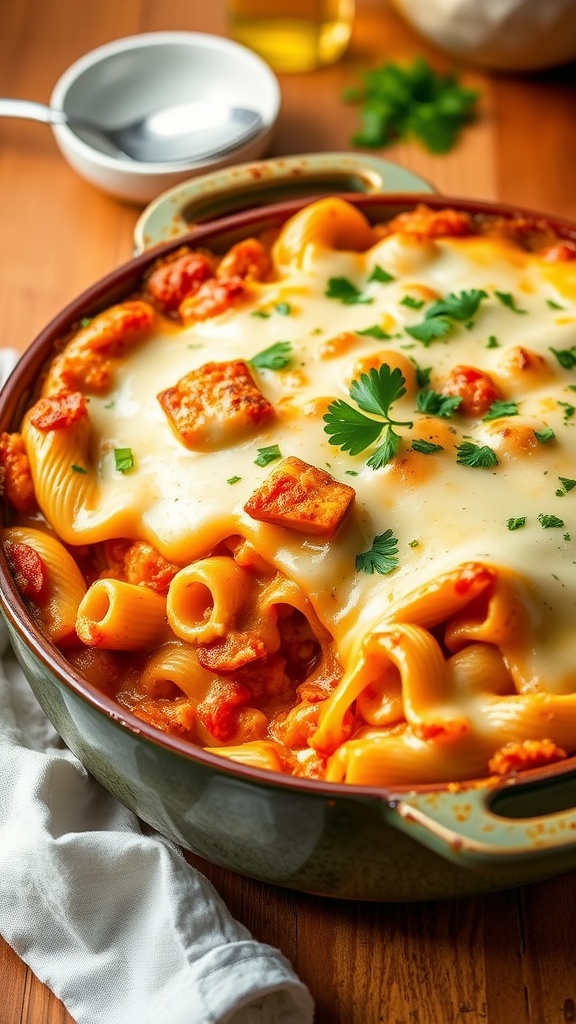 Creamy Five Cheese Pasta Bake