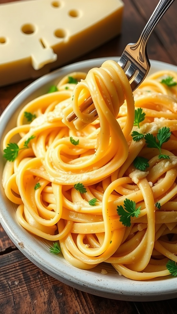 Creamy Cheese Wheel Pasta Recipe