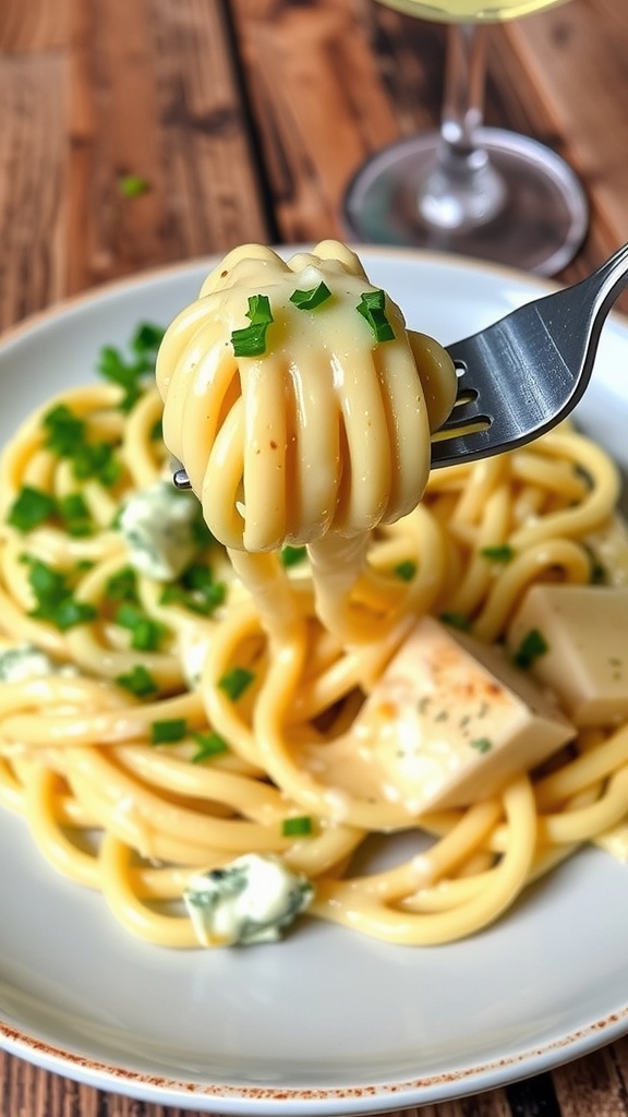 Creamy Four Cheese Pasta Recipe