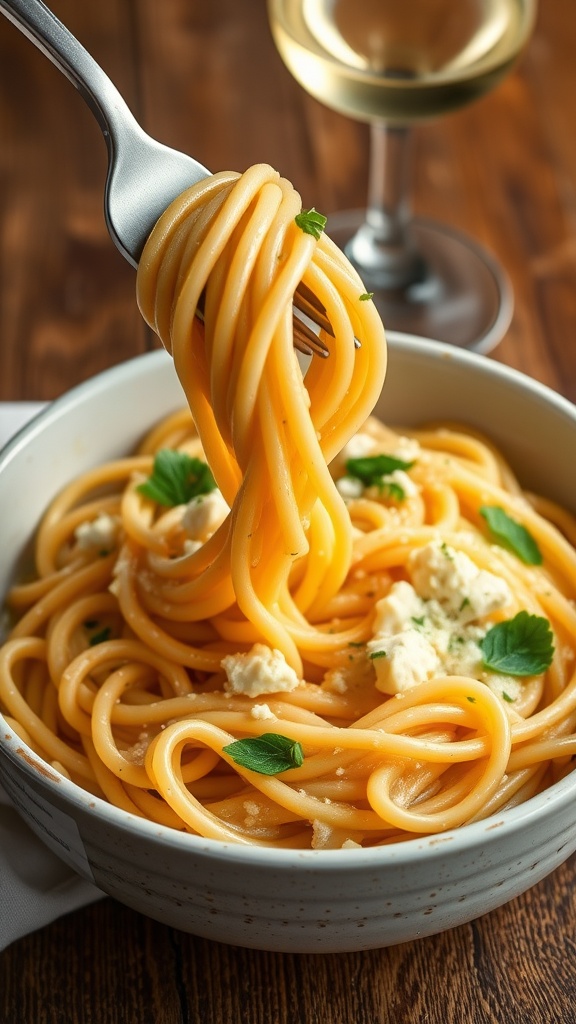 Creamy Four Cheese Pasta Recipe