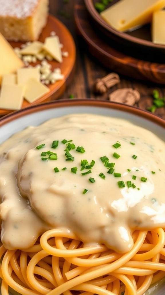 Creamy Four Cheese Sauce Recipe