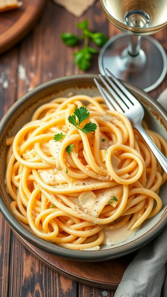 Creamy Three-Cheese Pasta Recipe
