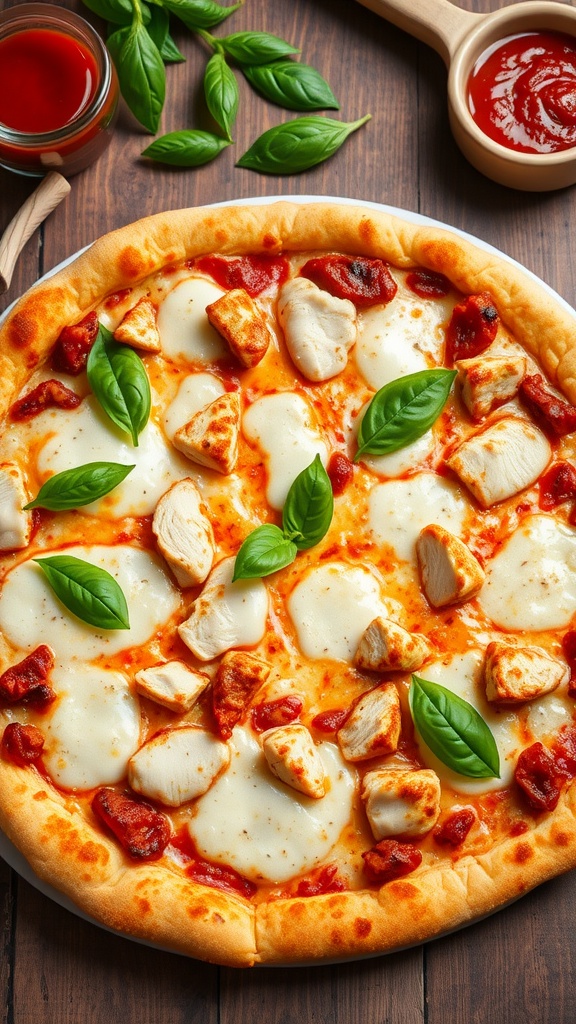 Delicious Chicken and Cheese Pizza Recipe