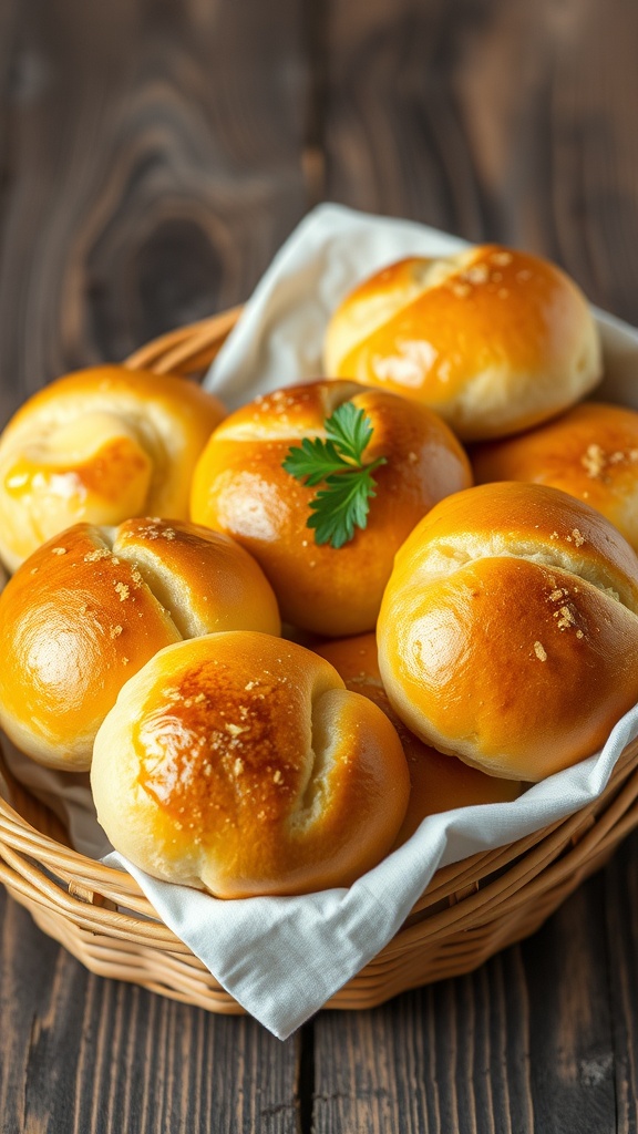 Soft and Buttery Homemade Garlic Rolls Recipe