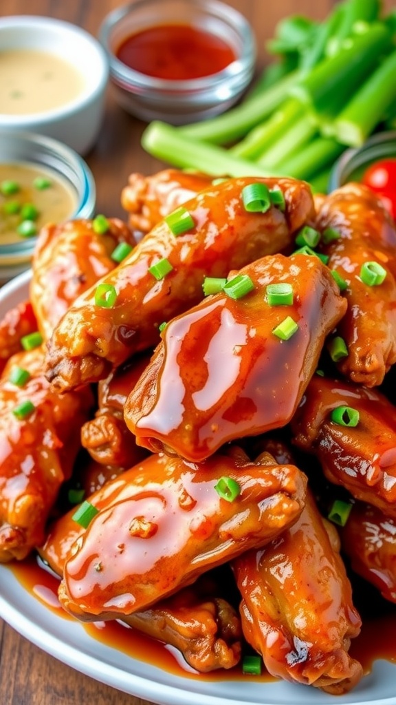 Spicy Honey Garlic Chicken Wings Recipe