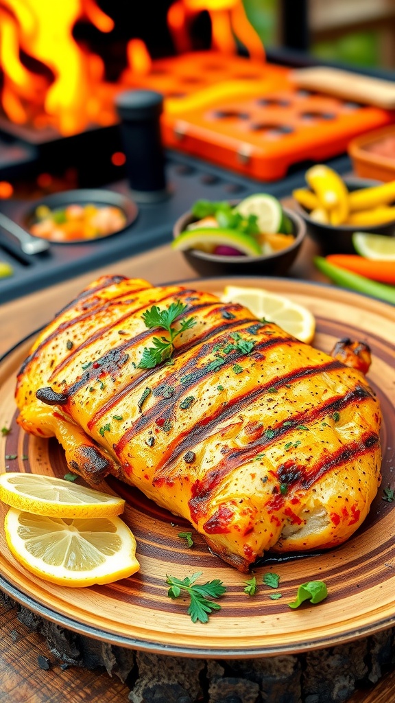 Perfect Grilled Chicken with Garlic and Herbs