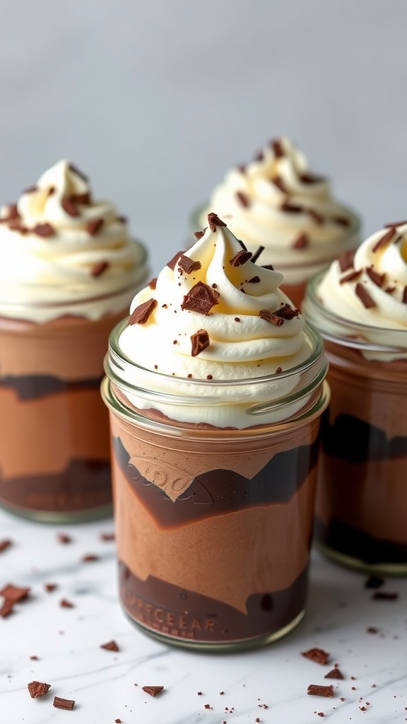 Decadent Chocolate Mousse Dessert in a Jar