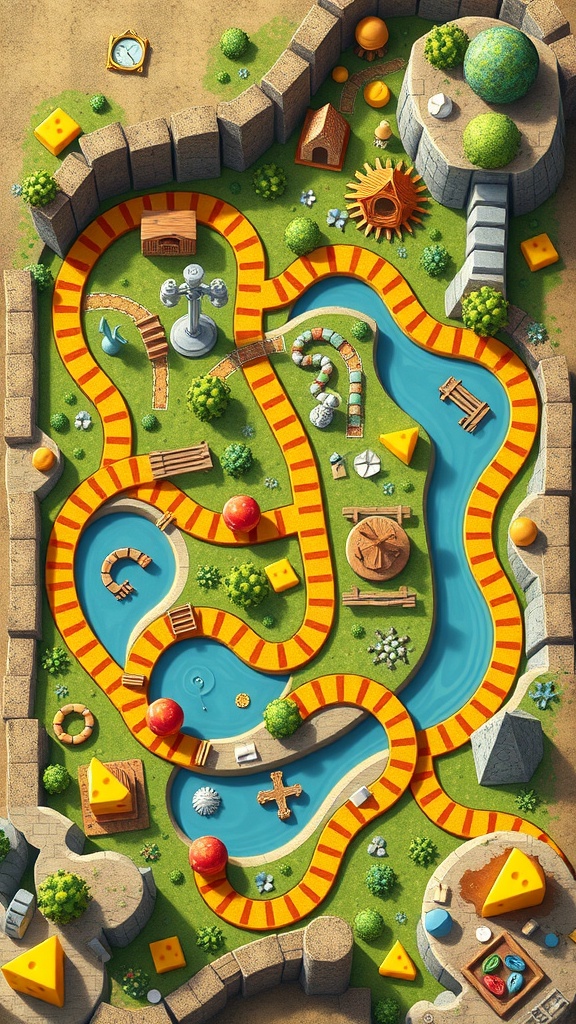 Cheese Escape Map Layout