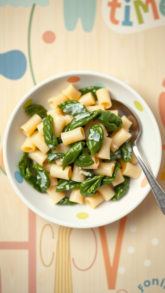 Creamy Spinach Pasta for 7-Month-Old Baby