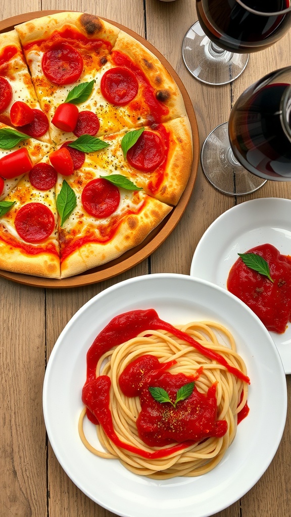 Delicious Homemade Pizza and Pasta Recipe