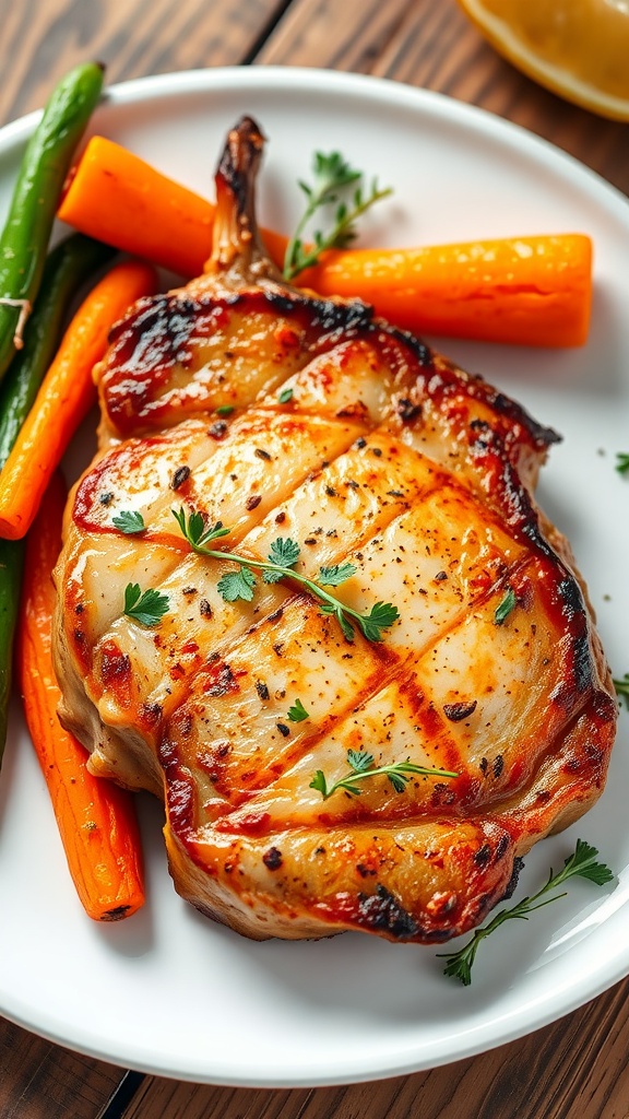 Savory Garlic Herb Pork Chops