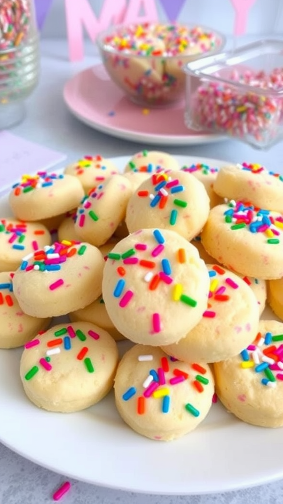 Delicious Funfetti Shortbread Bites Recipe