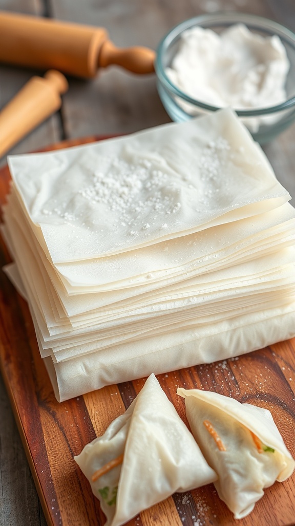 Crispy Homemade Egg Roll Wrappers Recipe
