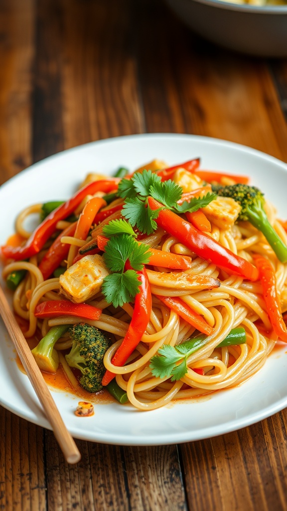 Spicy Thai Rice Noodle Stir-Fry Recipe