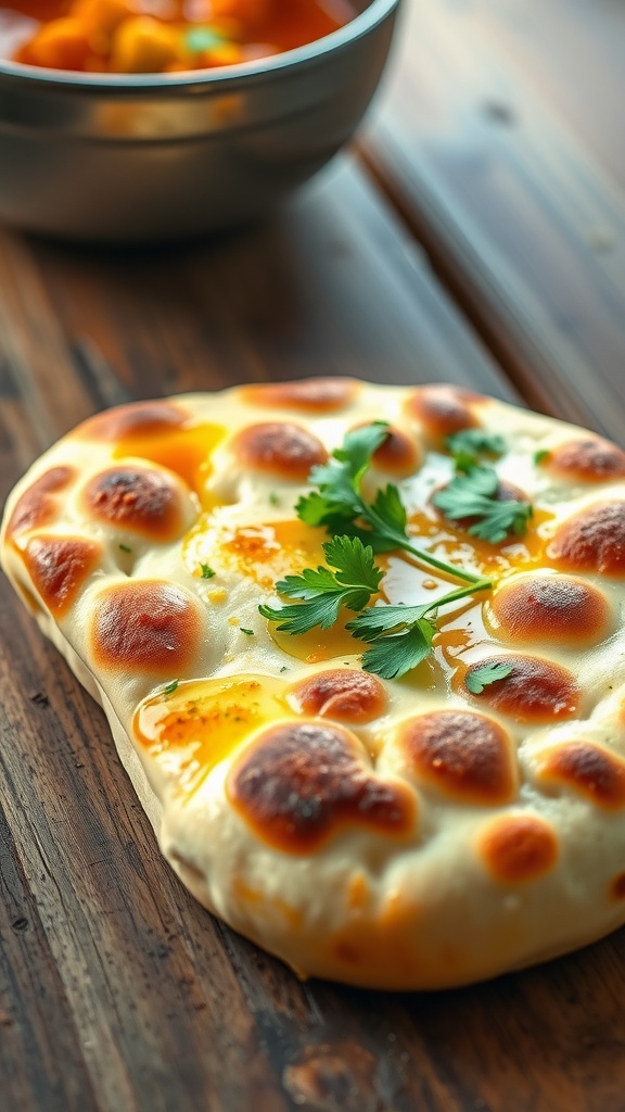 Easy Garlic Naan Bread Recipe