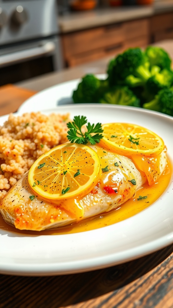 Savory Lemon Garlic Chicken Breast Meal