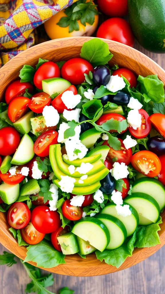 Colorful and Fresh Salad Bowl Recipe