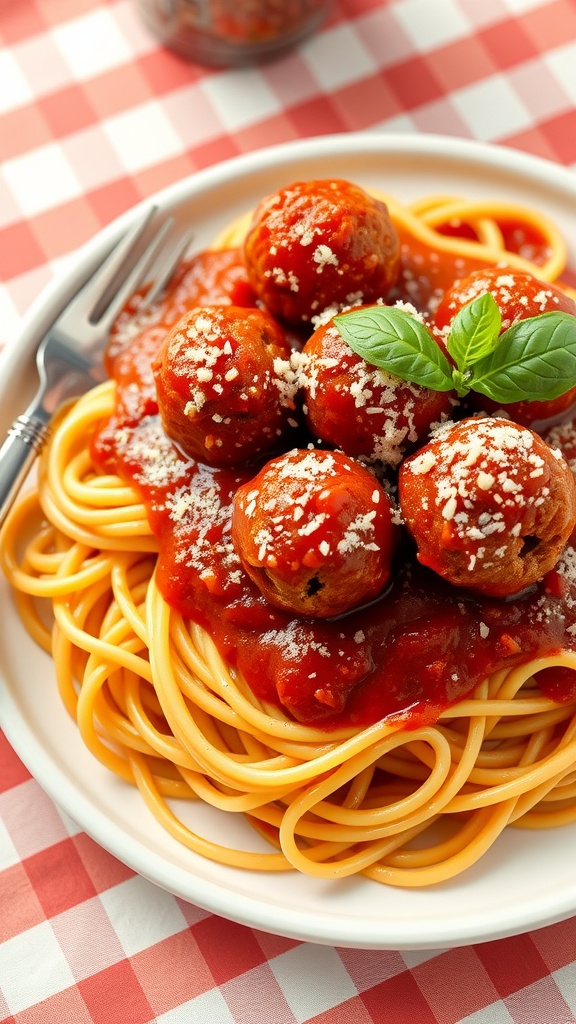 Classic Diner-Style Spaghetti with Meatballs