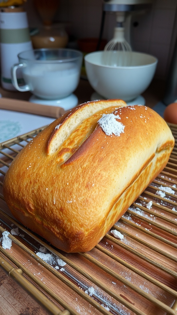 Homemade Bread with a Dough Kneader
