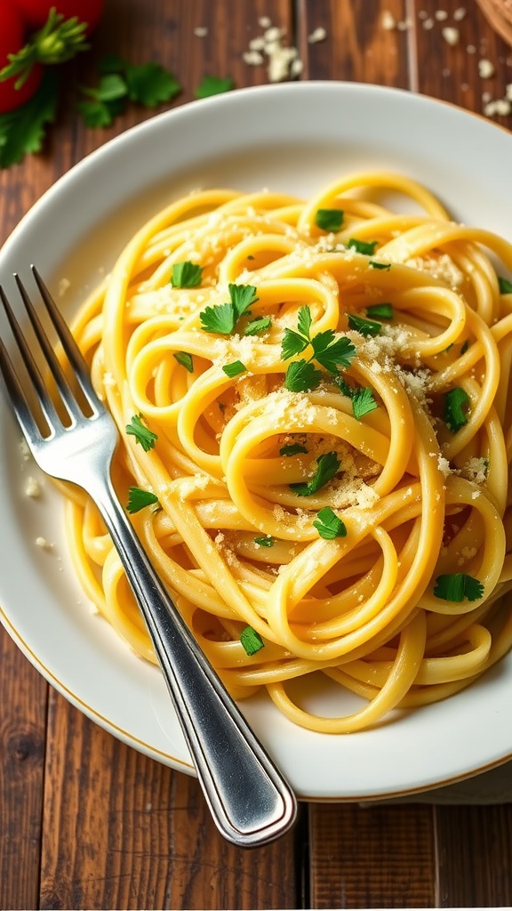 Garlic Butter Pasta with Fresh Herbs