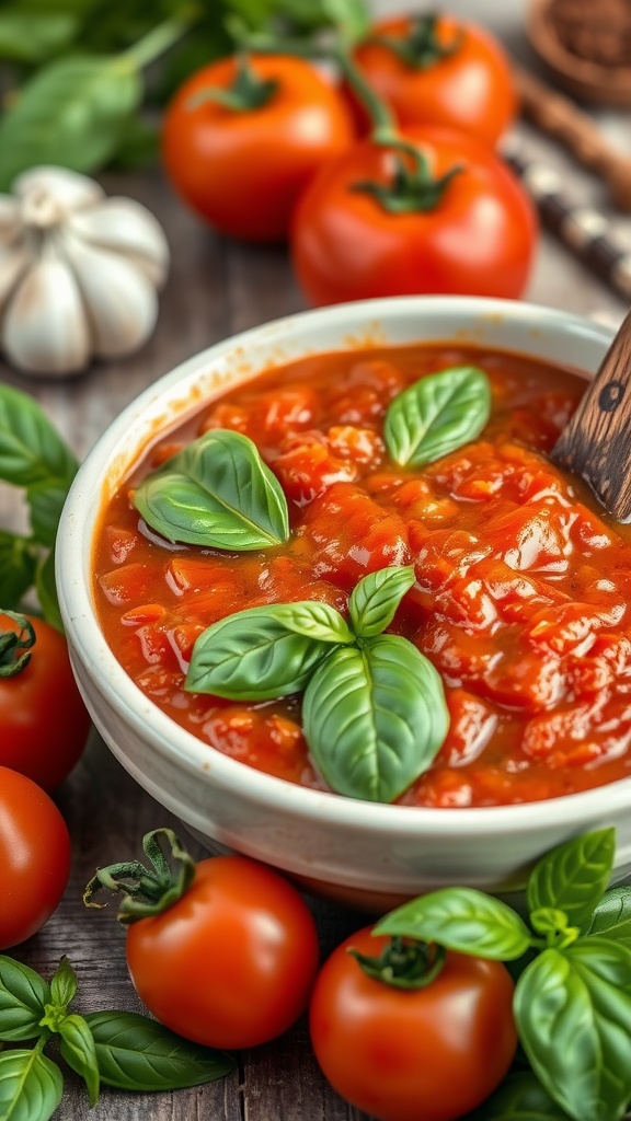 Versatile Tomato Basil Sauce Recipe