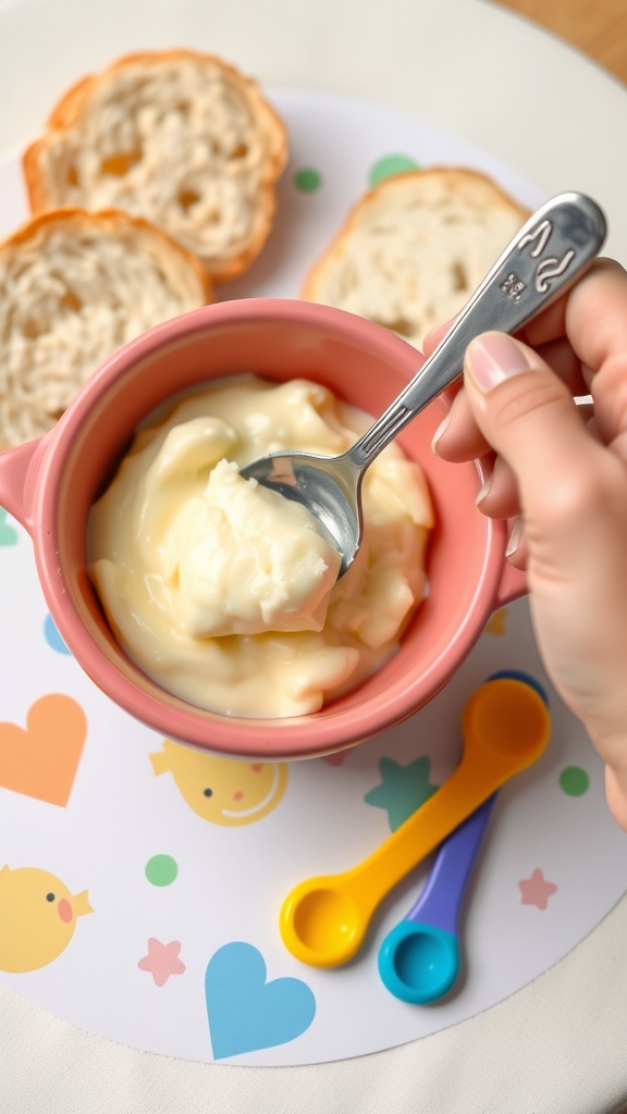 Homemade Creamy Cheese for Babies