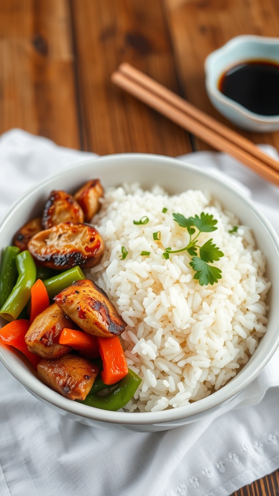 Perfectly Cooked Rice in a Rice Cooker Recipe