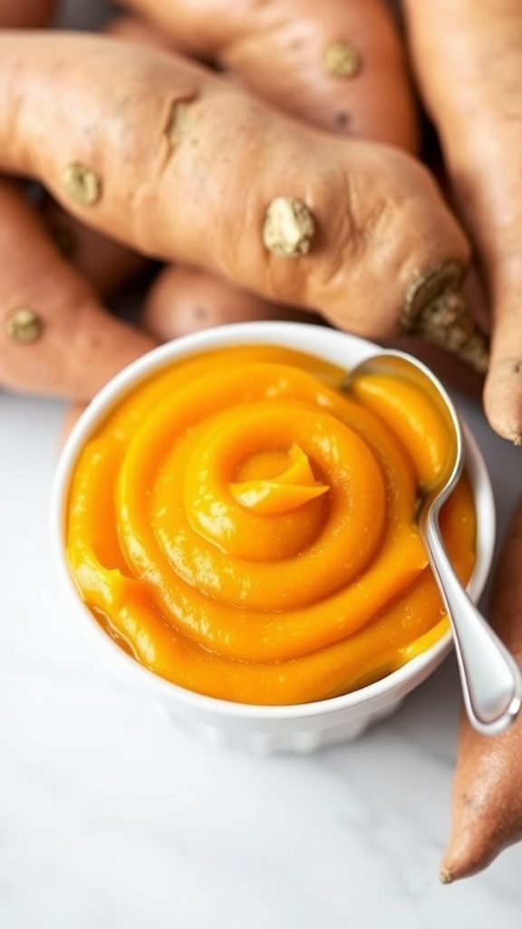 Nutritious Sweet Potato Puree for 8-Month-Old Babies