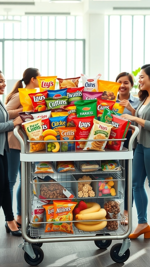 Creative Snack Cart Ideas for Work