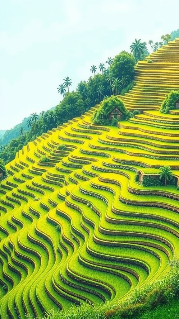Easy Guide to Drawing Rice Terraces