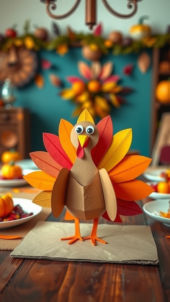 Creative 3D Turkey Art Project