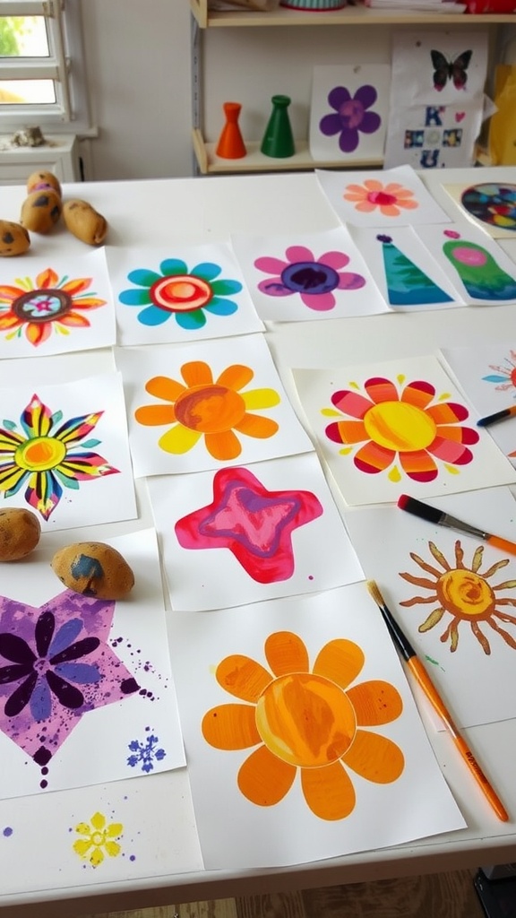 Creative Potato Print Art Tutorial