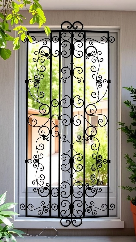 Custom 7 Feet Window Grill Design