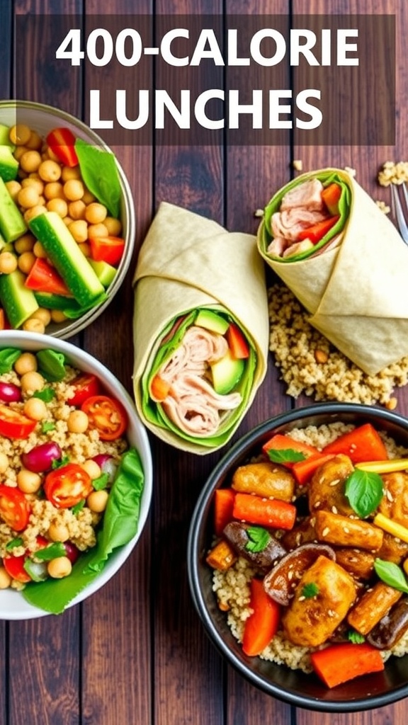 Balanced 400-Calorie Lunch Meal Ideas