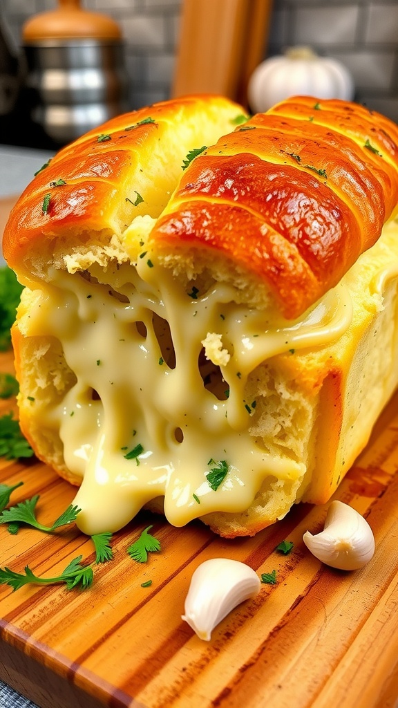 Cheesy Six-Sided Garlic Bread Recipe