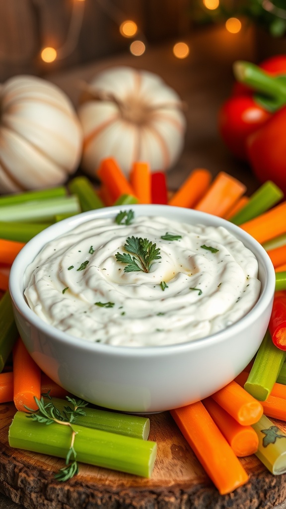 Creamy Garlic Herb Dip Recipe