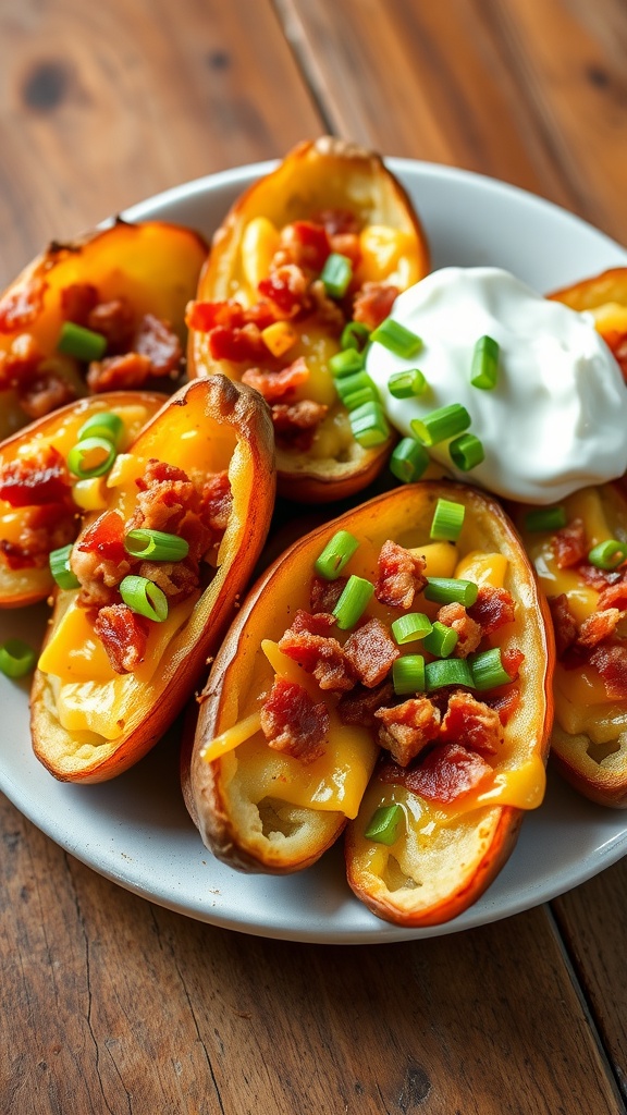 Crispy Loaded Potato Skins Recipe